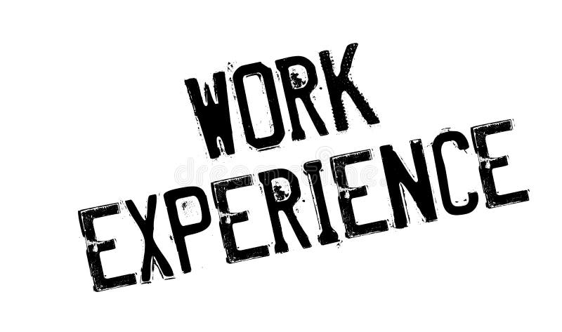 Tampon En Caoutchouc D'expérience Professionnelle Illustration de ...