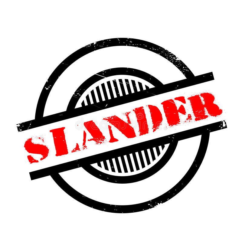 Tampon En Caoutchouc De Calomnie Illustration Stock - Illustration du ...