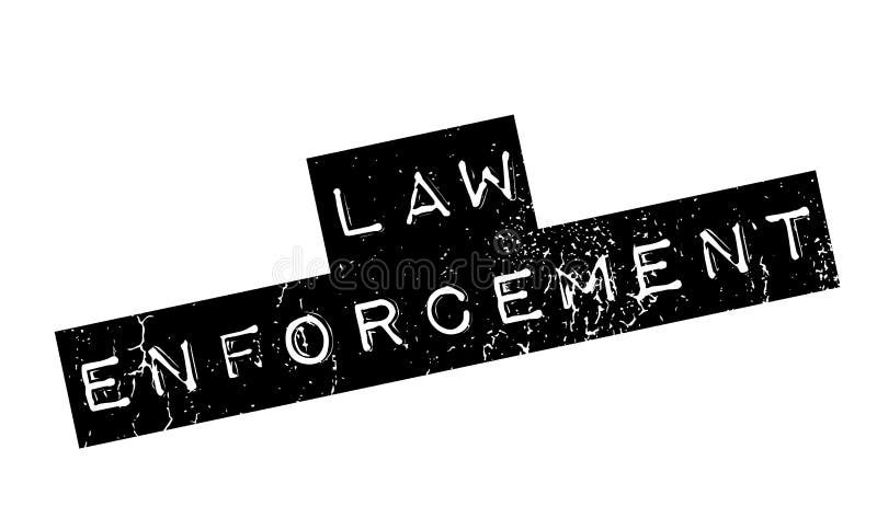 Tampon En Caoutchouc De Police Illustration de Vecteur - Illustration ...