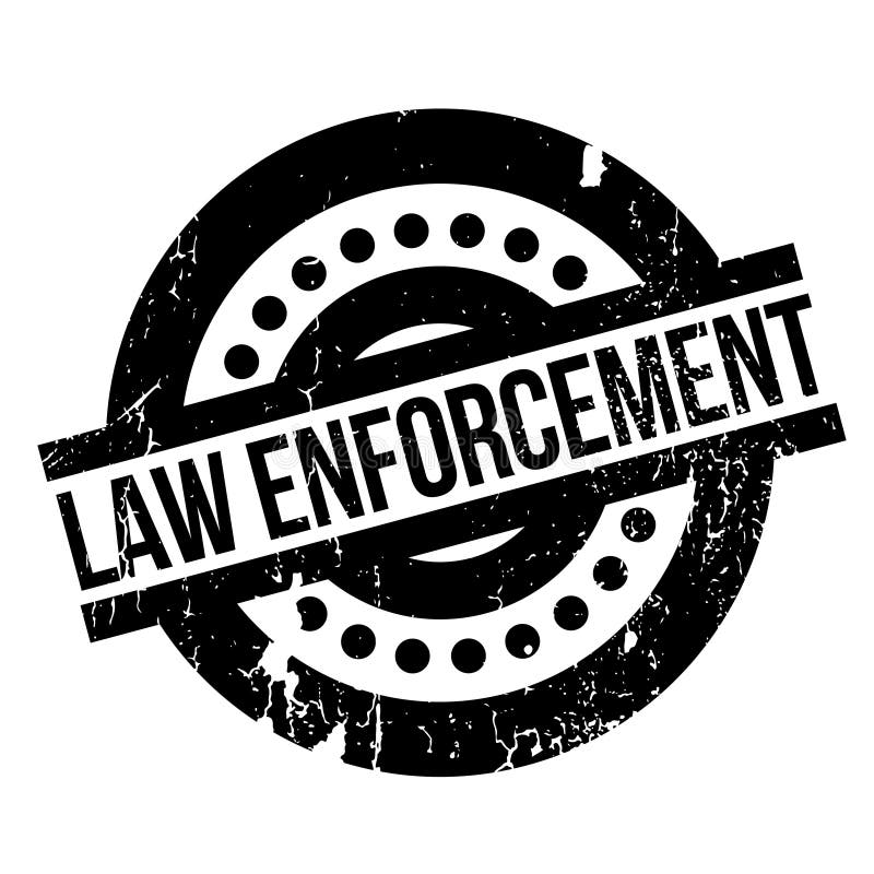 Tampon En Caoutchouc De Police Illustration de Vecteur - Illustration ...