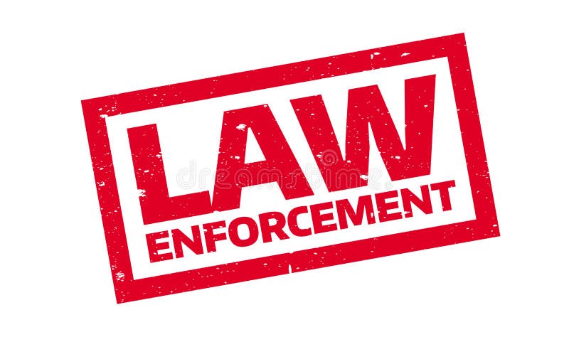 Tampon En Caoutchouc De Police Illustration de Vecteur - Illustration ...