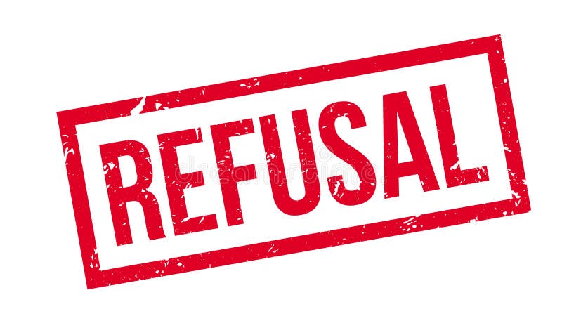 Tampon En Caoutchouc De Refus Photo stock - Image du âgé, inaccepté ...