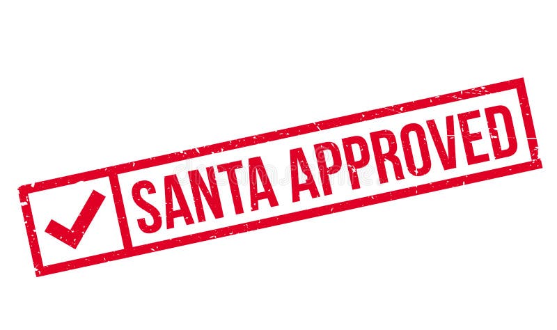 Tampon En Caoutchouc De Santa Approved Illustration Stock ...