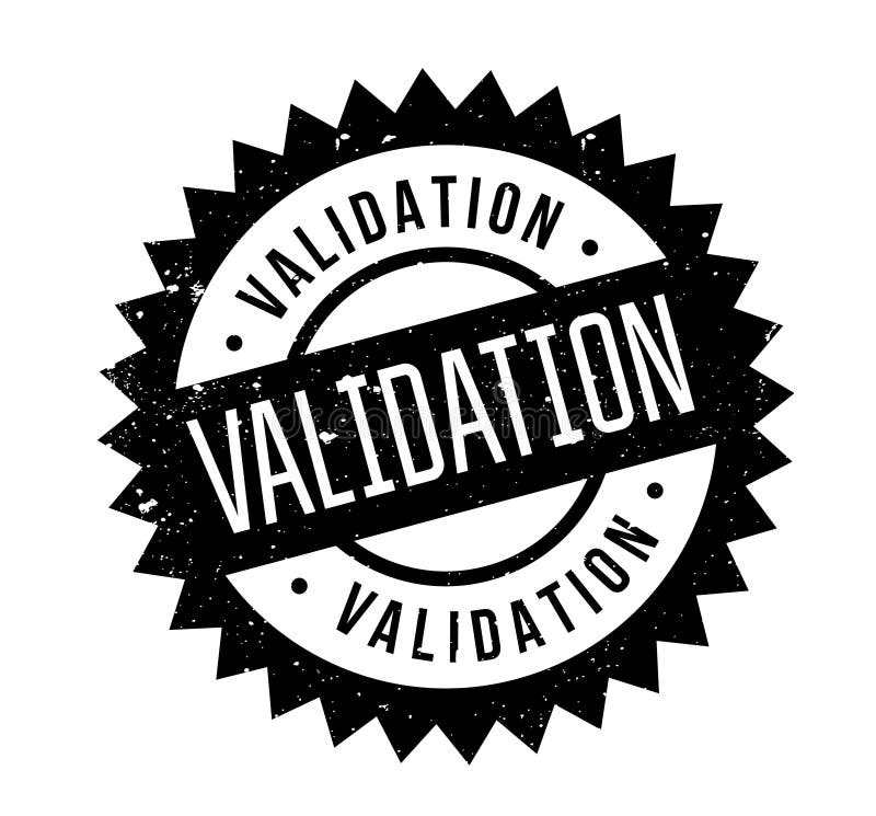 Tampon En Caoutchouc De Validation Illustration de Vecteur ...