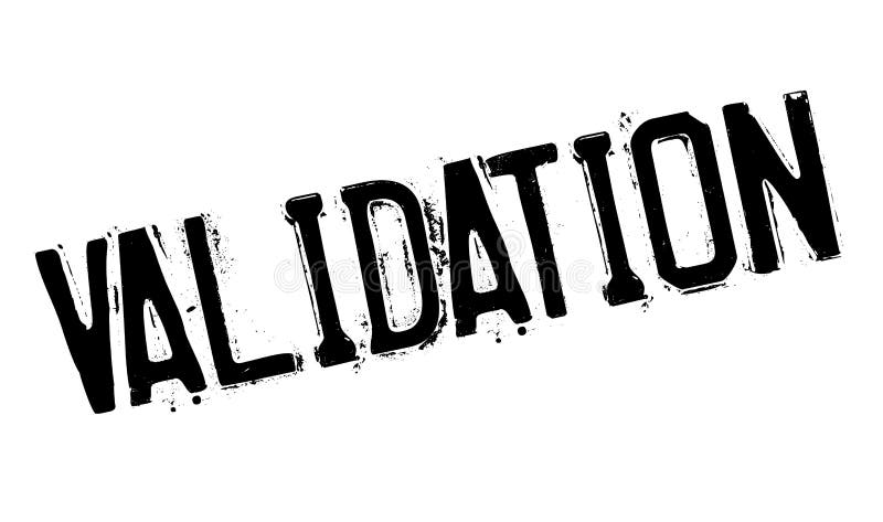 Tampon En Caoutchouc De Validation Illustration de Vecteur ...