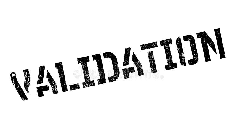 Tampon En Caoutchouc De Validation Illustration de Vecteur ...