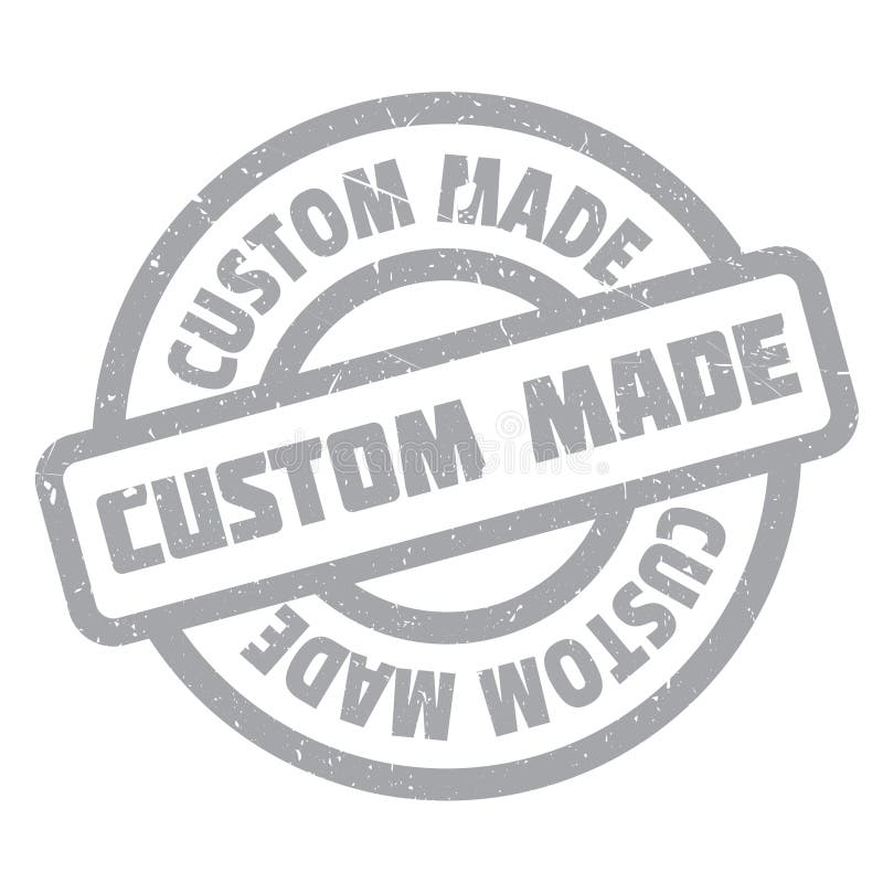 Tampon En Caoutchouc Fait Sur Commande Illustration de Vecteur ...