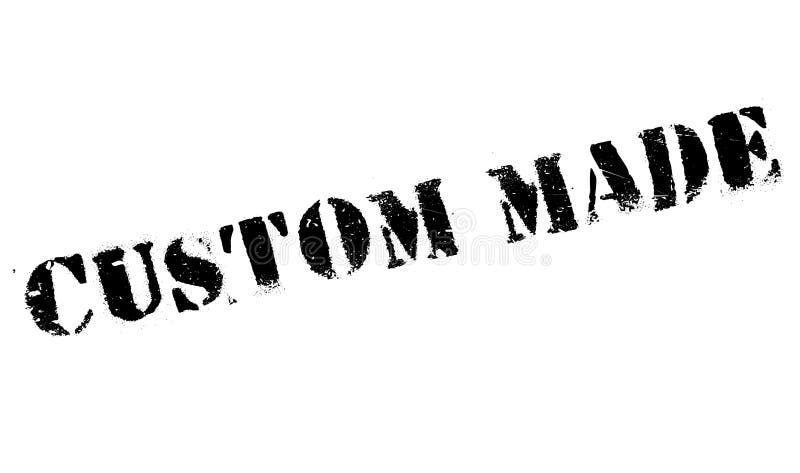 Tampon En Caoutchouc Fait Sur Commande Illustration de Vecteur ...