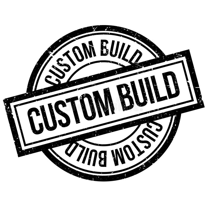 Tampon En Caoutchouc Fait Sur Commande De Construction Illustration de ...