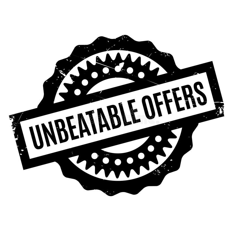 Tampon En Caoutchouc Imbattable D'offres Illustration de Vecteur ...