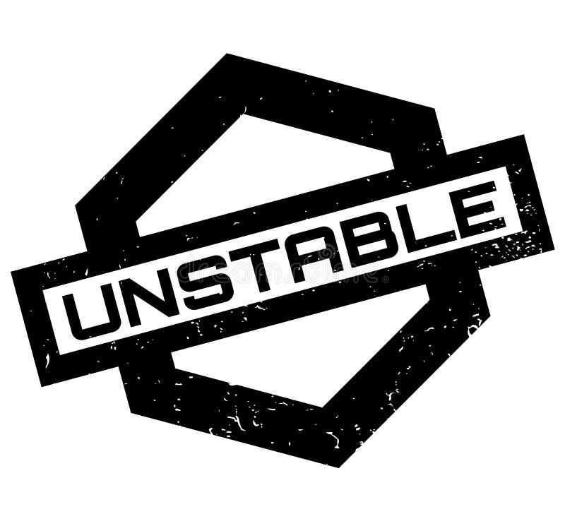 Tampon En Caoutchouc Instable Illustration de Vecteur - Illustration du ...