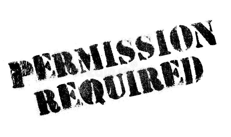 Tampon En Caoutchouc Requis Par Autorisation Illustration Stock ...