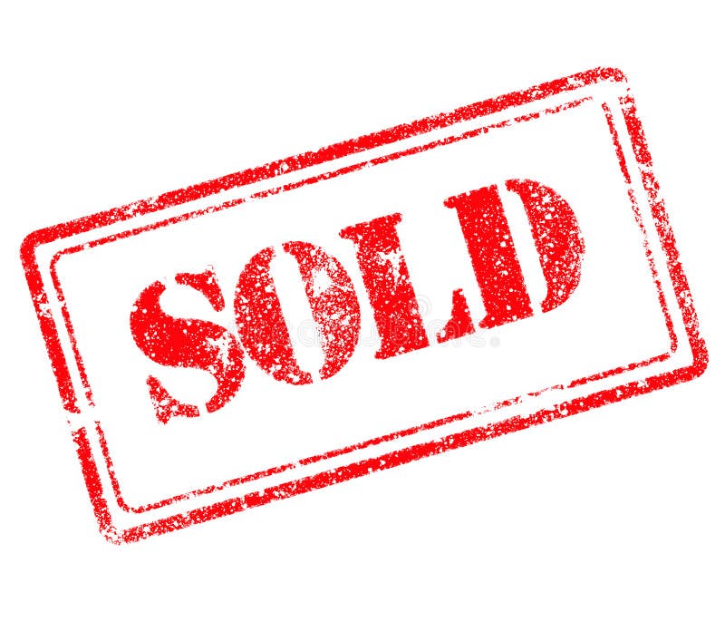 Vendue Illustration De Vecteur De Tampon De Caoutchouc Sur Le Fond ...