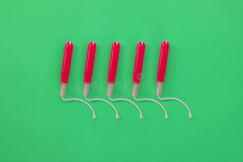 Single Tampon with Cardboard Applicator Stock Photo - Image of tampon ...