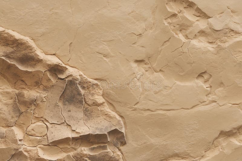 Tan Cracked Wall with a Vertical Seam Stock Photo - Image of crumbling ...