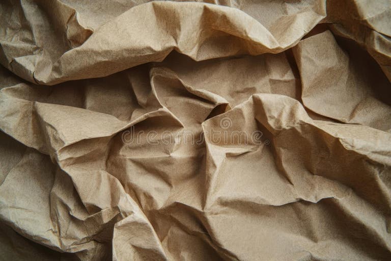 Tan Paper Texture Creates Soft Folds and Texture Material Concept Stock ...