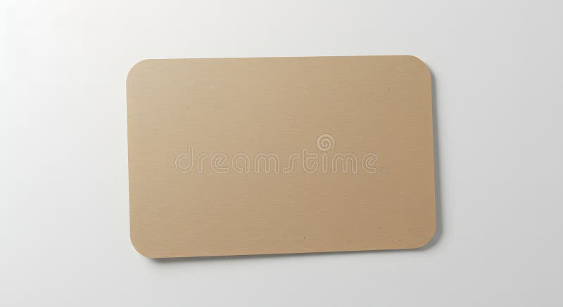 Tan Rectangular Object on White Surface, Ai Generated Stock ...