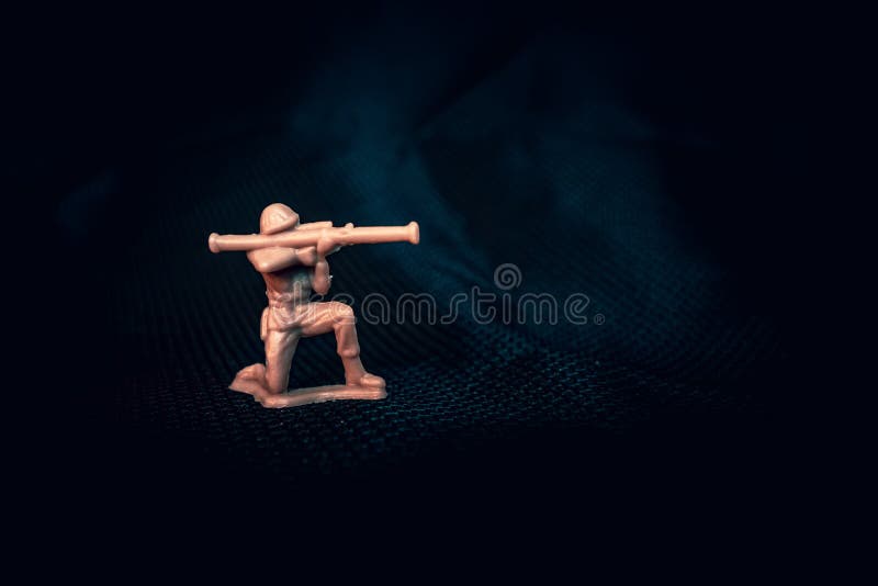 Tan Toy Plastic Army Man with Bazooka Stock Photo - Image of bazooka ...