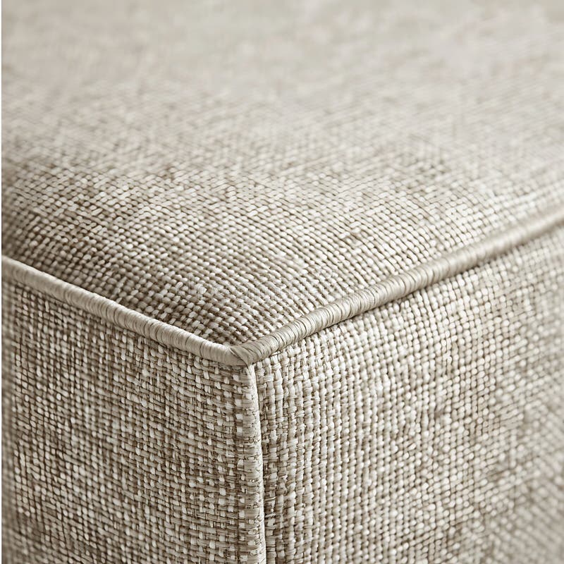 A Tan and White Chair with a Woven Edge Stock Photo - Image of chair ...