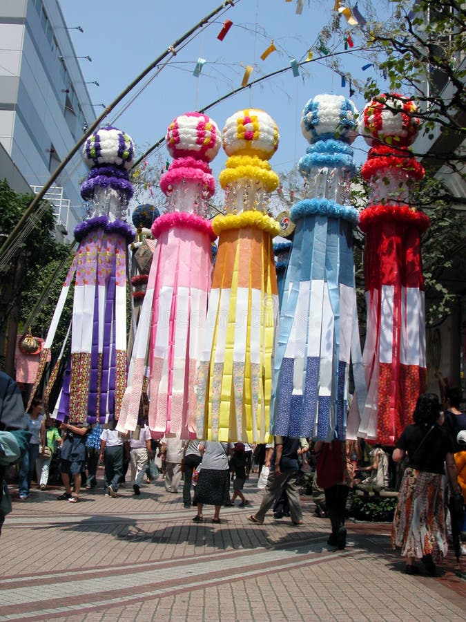 Tanabata festival editorial stock image. Image of travel - 191749