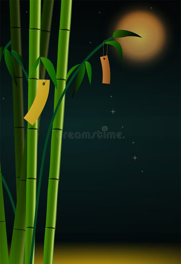 Bamboo Tree Forest Background Stock Vector - Illustration of relaxation ...