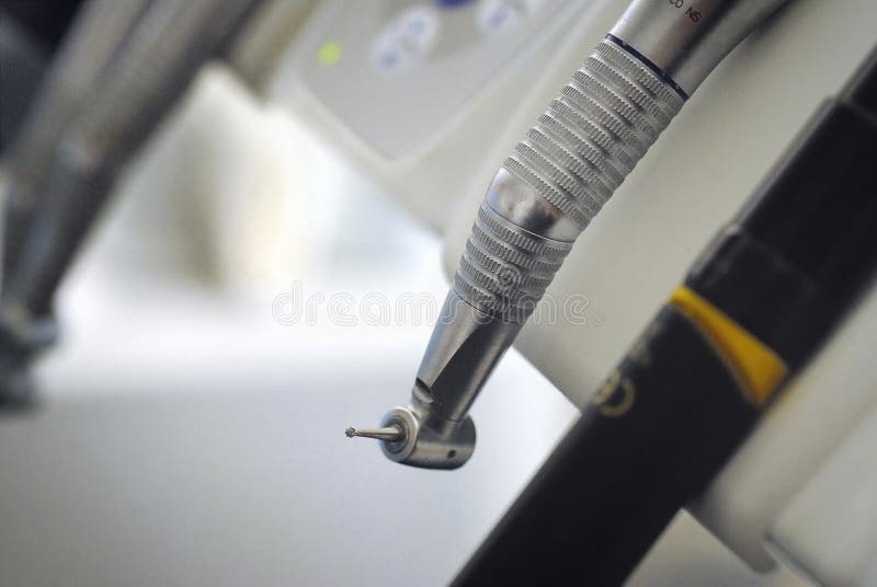 Tandläkarinstrument Och Borr Arkivfoto - Bild av sjukhus, ortodonti ...