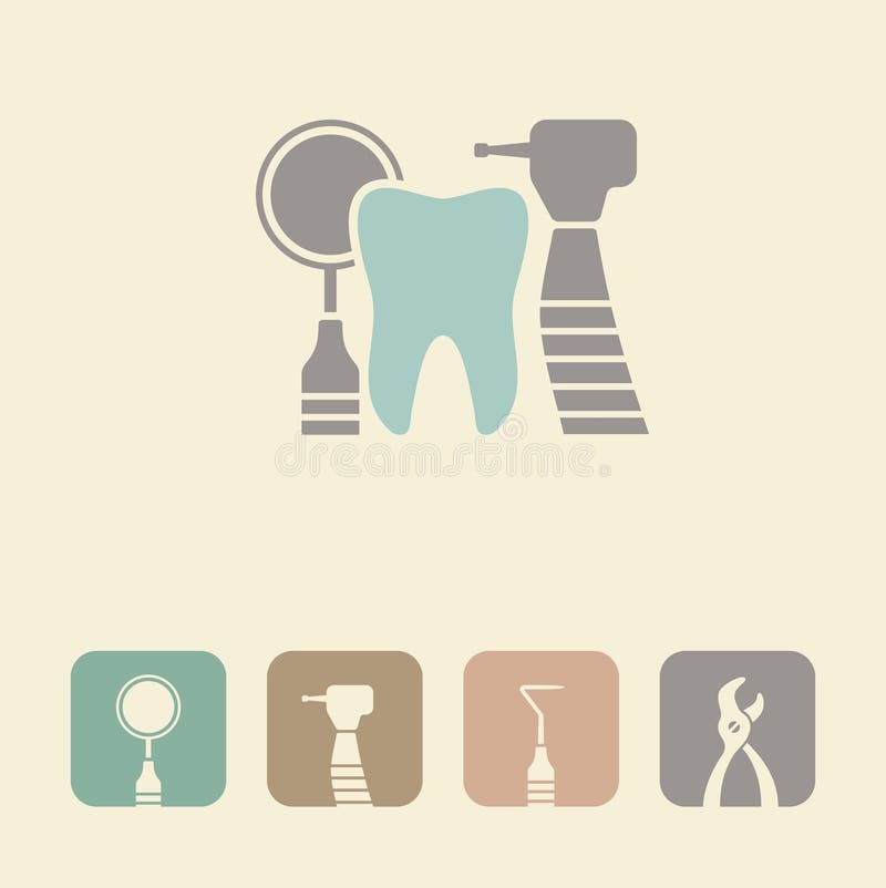 Tand- Symbol Vektorsymbolsillustration Vektor Illustrationer ...