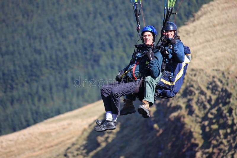 Tandem Paraglider stock image. Image of sport, paraglider - 28429803