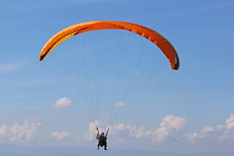 Tandem Paraglider stock image. Image of wing, tandem - 64090405
