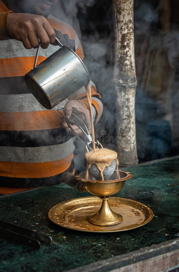Tandoori Chai/ Tea . stock photo. Image of clay, drink - 170058640