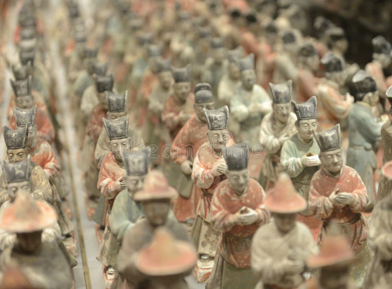 Tang figurines editorial stock image. Image of color - 32350029