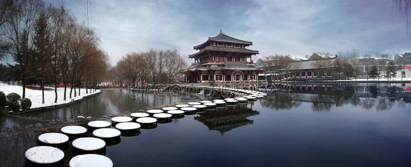 Tang Paradise stock photo. Image of water, archaize, tang - 67274002