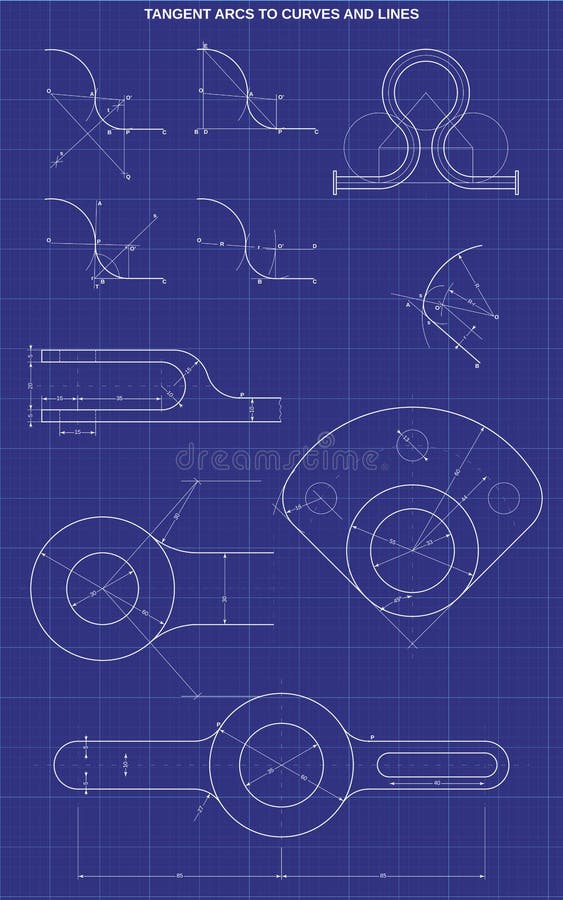 Tangent Lines To Two Circles Stock Vector - Illustration of background ...