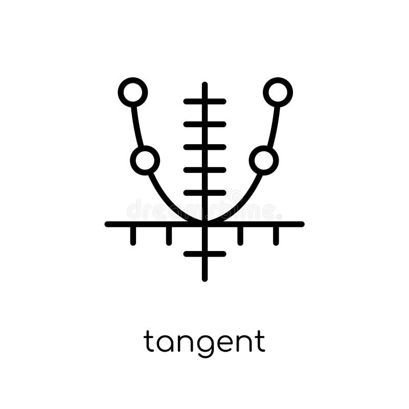 Linear Tangent Icon from Analytics Outline Collection. Thin Line ...