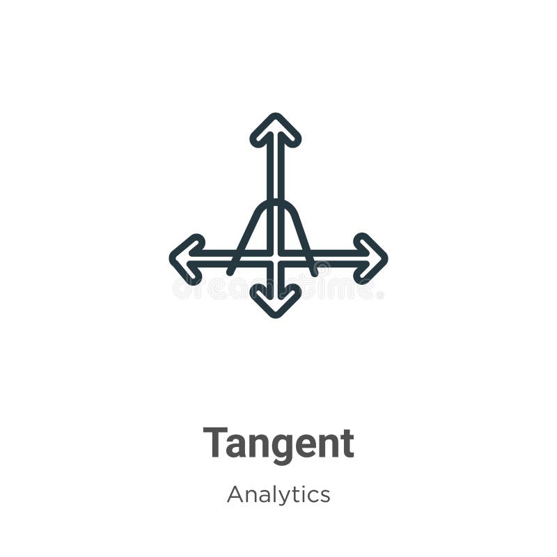 Tangent Icon In Filled, Thin Line, Outline And Stroke Style. Vector ...
