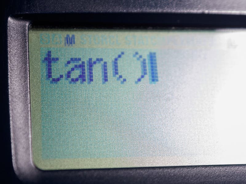 Tangent is a Trigonometry Function Displayed on the Calculator Screen ...