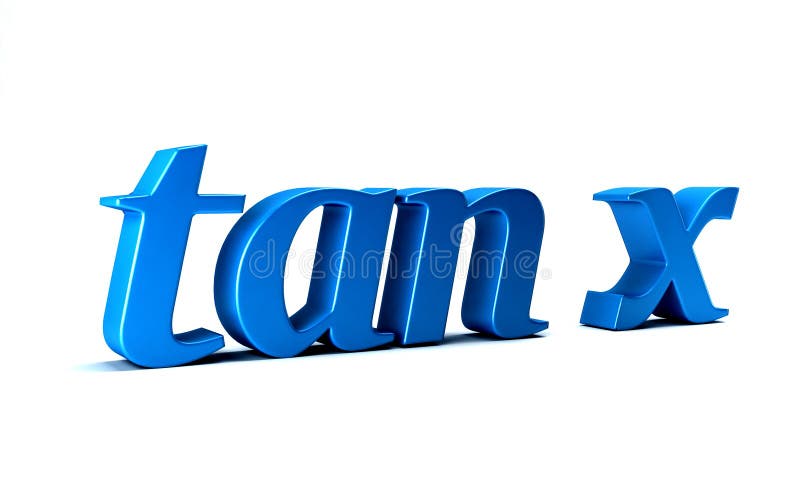 Tangent of X Trigonometry Math Function Stock Illustration ...