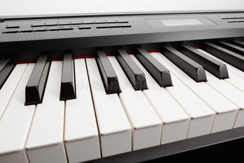 Tangenter Av Ett Digitalt Piano, Mjukt Fokusera, Ett Id?rikt Lynne Av ...