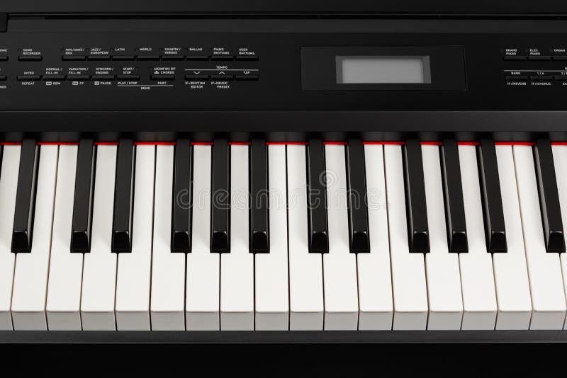 Tangenter Av Ett Digitalt Piano, Mjukt Fokusera, Ett Id?rikt Lynne Av ...