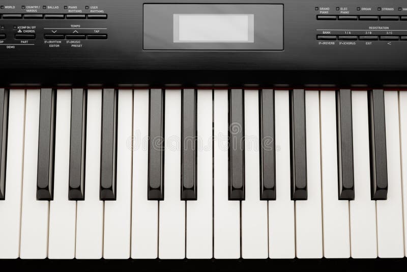 Tangenter Av Ett Digitalt Piano, Mjukt Fokusera, Ett Id?rikt Lynne Av ...