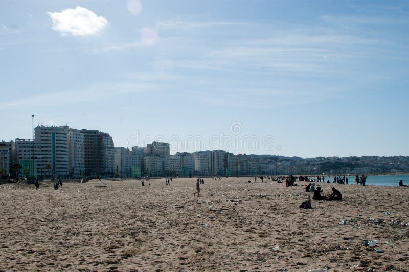 Tanger-Strand redaktionelles stockfotografie. Bild von marokko - 93412737