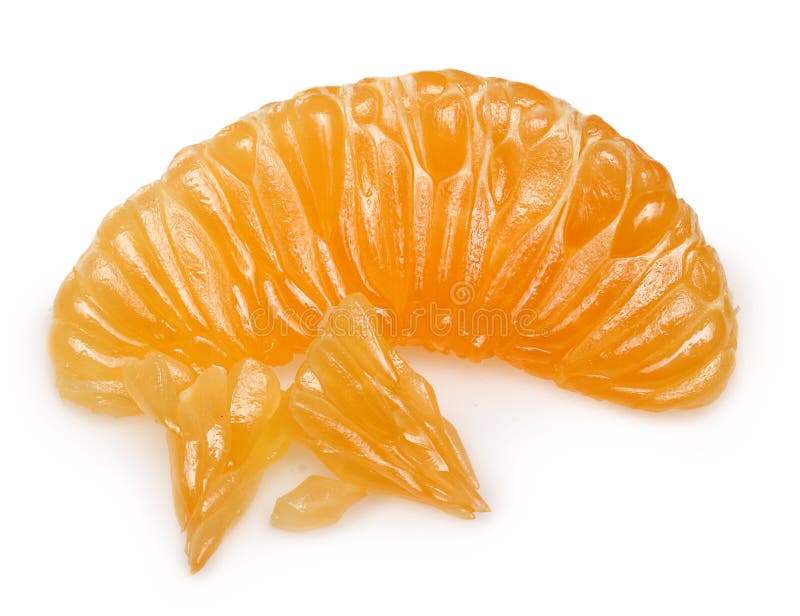 Tangerin Fruit Slice Isolated Stock Image - Image of food, fresh: 50037687