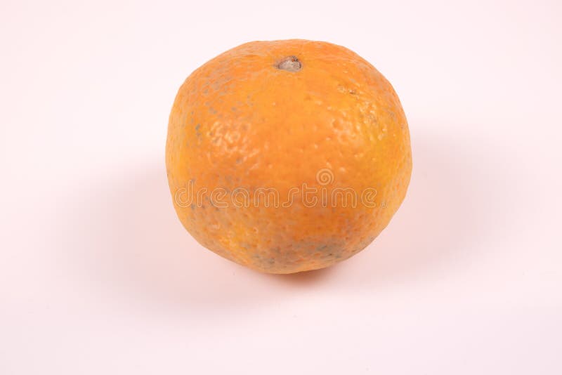 Tangerine Began To Become Covered with Dark Spots Side View Stock Photo ...