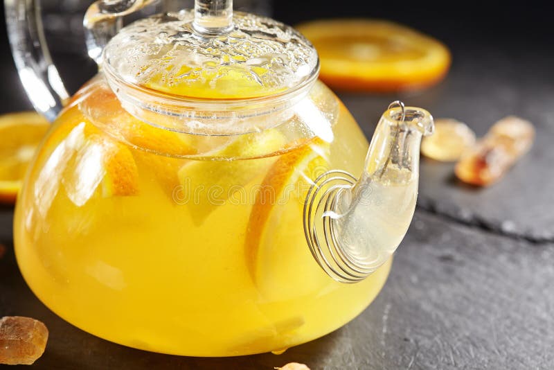 Tangerine Ginger Tea stock photo. Image of autumn, honey - 104222218