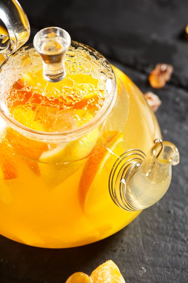 Tangerine Ginger Tea stock photo. Image of blend, freshness - 81527668