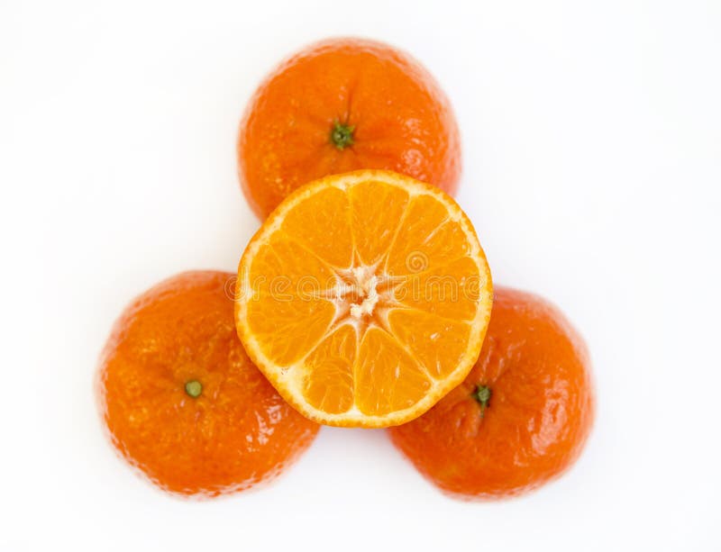Tangerine half stock photo. Image of vegetarian, eating - 48524618