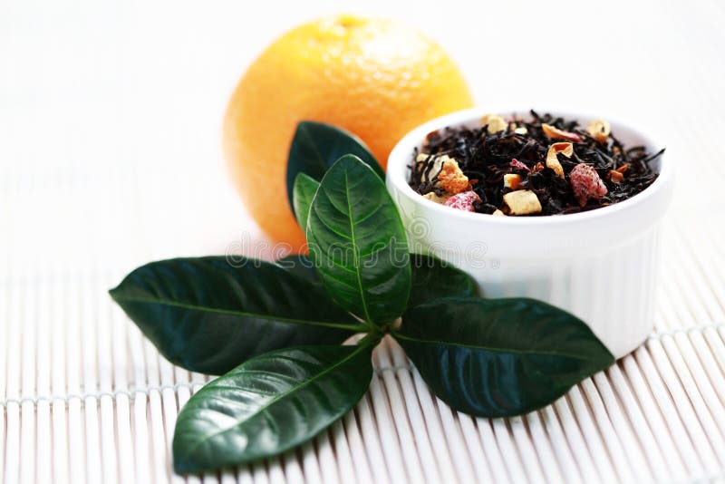 Tangerine Tea stock image. Image of leaf, food, drink - 11943781