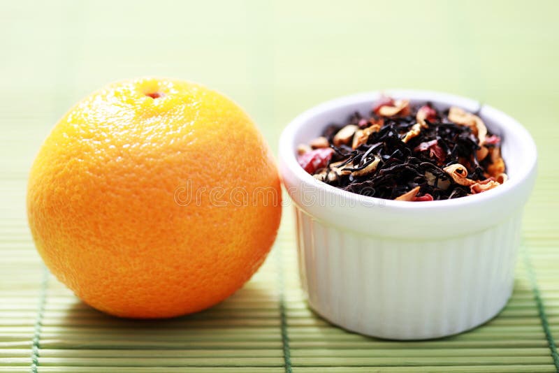 Tangerine Tea stock photo. Image of fruity, refreshment - 12247220