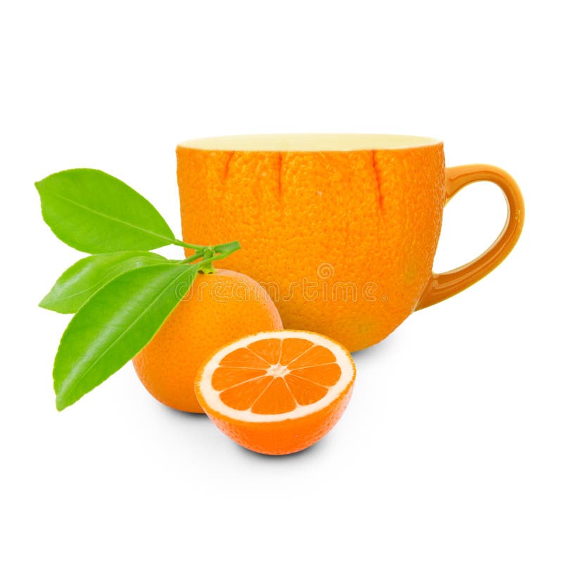 Tangerine tea stock photo. Image of food, drink, green - 43092306