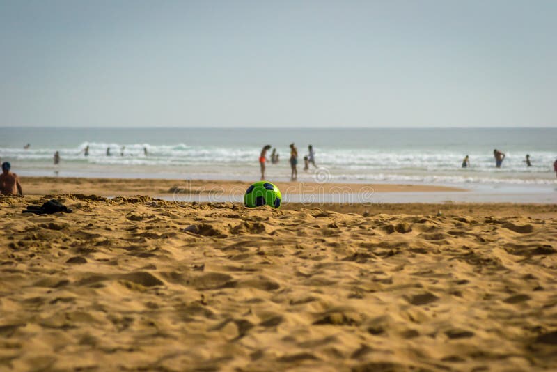 Tangier Beach and Waves and Rocks Stock Photo - Image of monica, rocks ...